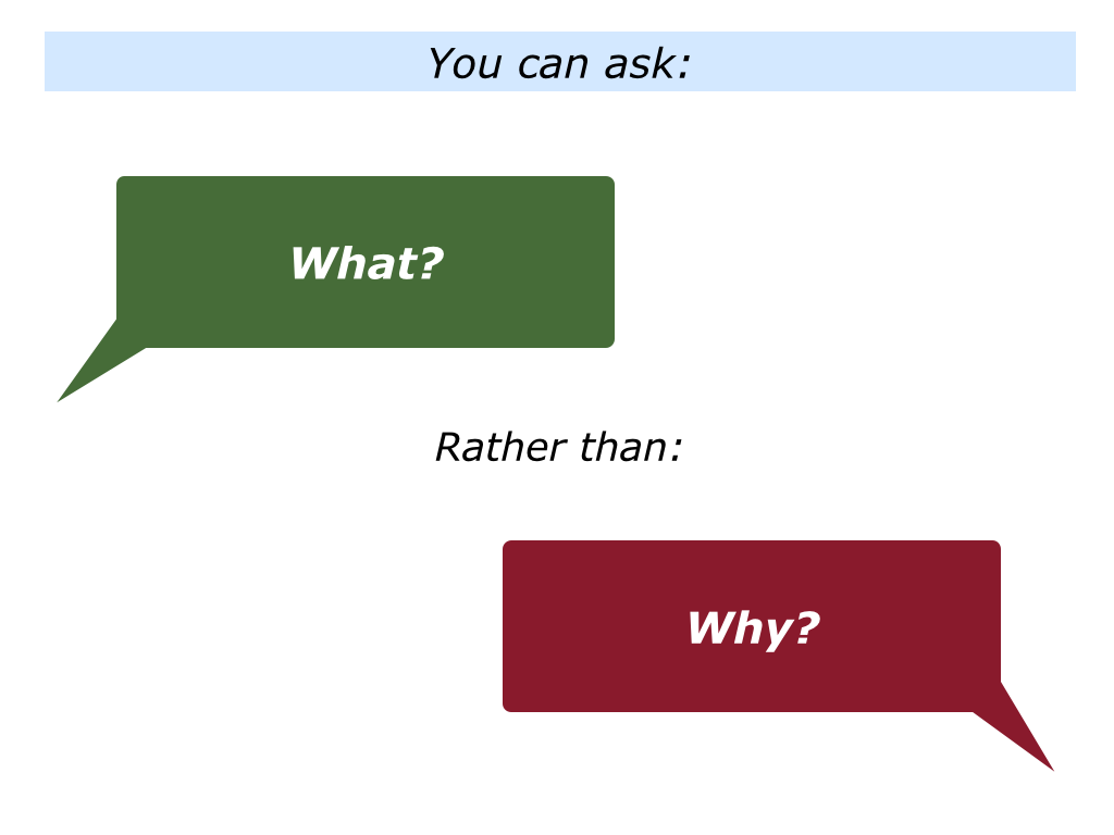 W is for Asking 'What?' Rather Than 'Why?' - The Positive Encourager
