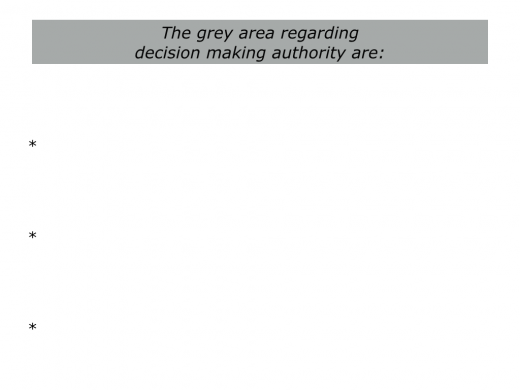 The Decision Making Authority Approach - The Positive Encourager