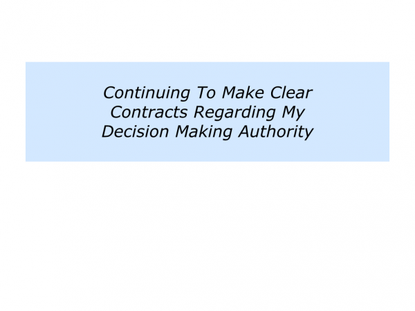 The Decision Making Authority Approach - The Positive Encourager