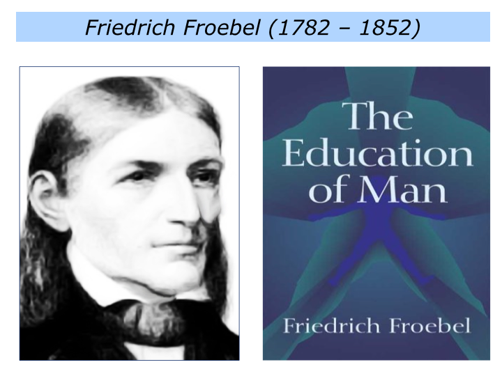 F is for Friedrich Froebel: His Educational Work And Legacy - The ...
