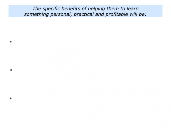 The Making Learning Personal, Practical And Profitable Approach - The ...