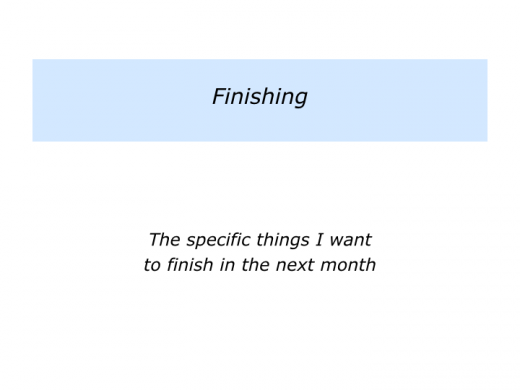 The In Order To Finish First, First You Have To Finish Approach - The ...