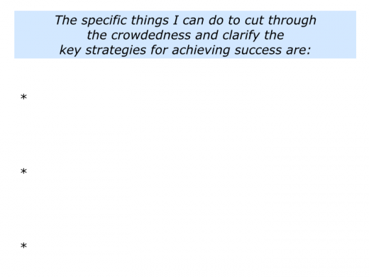 The Cutting Through Crowdedness Approach - The Positive Encourager