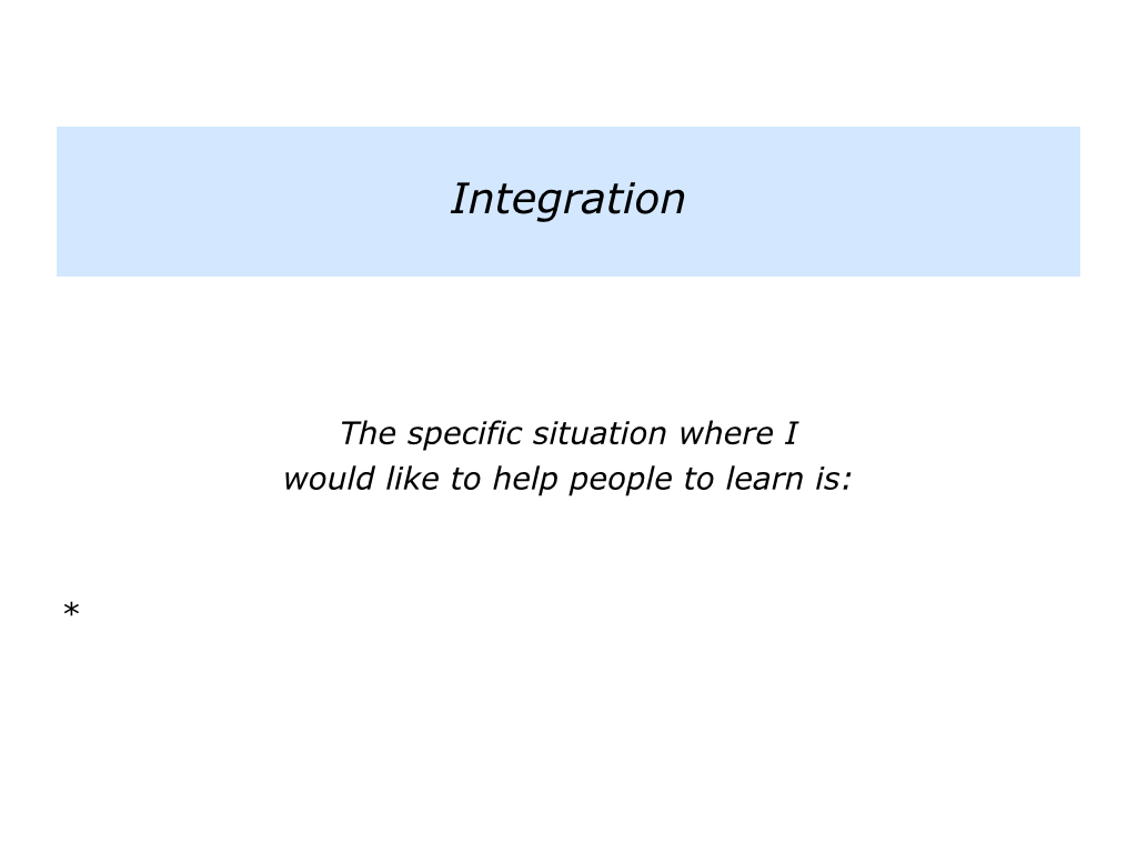 The Inspiration, Implementation And Integration Approach - The Positive ...