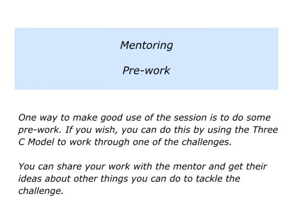 M is for A Mentee Making Good Use Of Mentoring Sessions - The Positive ...