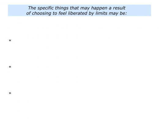 The Feeling Liberated By Limits Approach - The Positive Encourager
