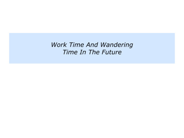 The Work Time And Wandering Time Approach - The Positive Encourager