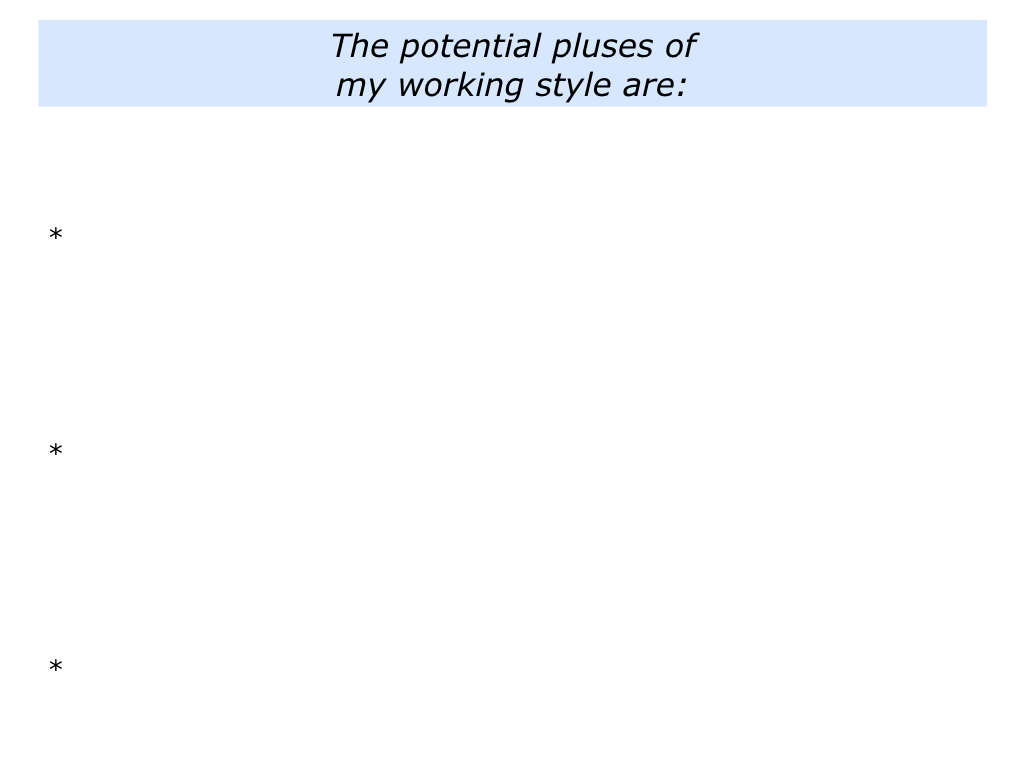 The Encouraging Team Members To Share Their Preferred Working Styles ...