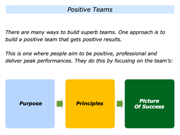The Positive Teams Approach – Focusing On The Team's Purpose ...