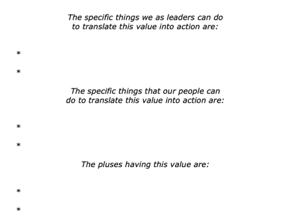 The Values Driven Organisation Approach - The Positive Encourager