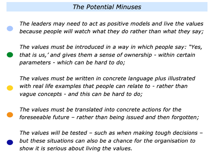 The Values Driven Organisation Approach - The Positive Encourager