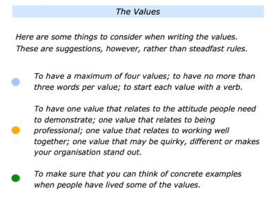 The Values Driven Organisation Approach - The Positive Encourager