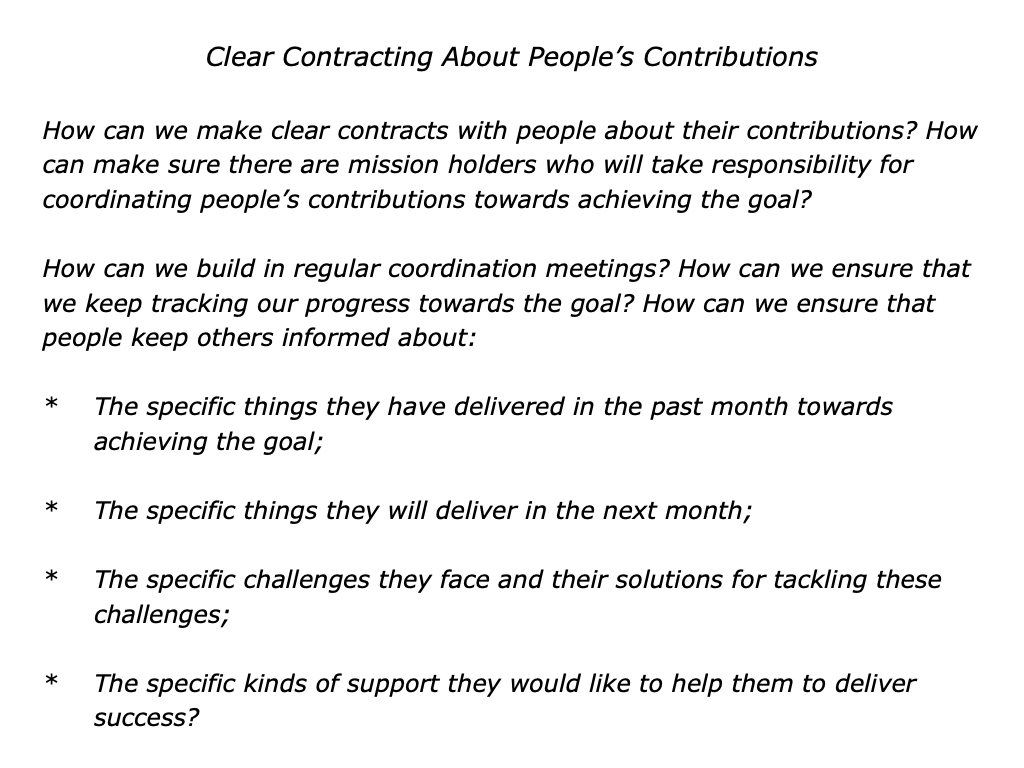 The Compelling Goal, Coordination And Concrete Results Approach - The ...