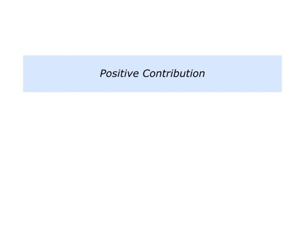 The Making A Positive Contribution During Your Time On The Planet ...