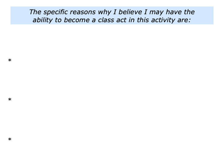 The Class Act Approach - The Positive Encourager