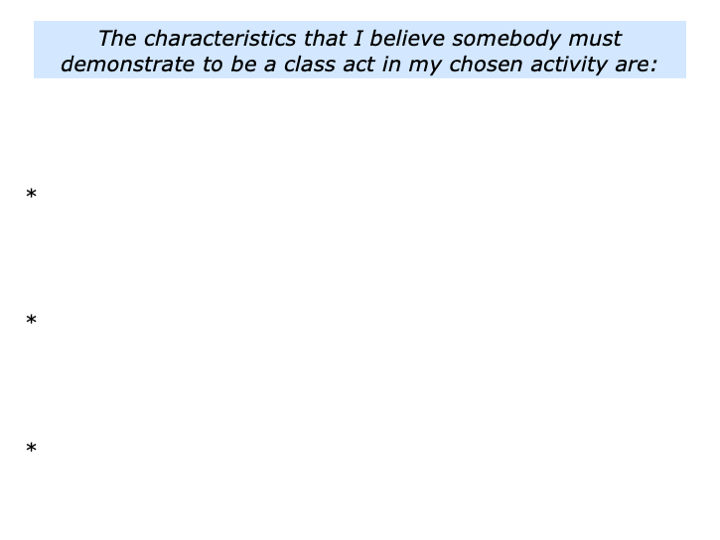 The Class Act Approach - The Positive Encourager