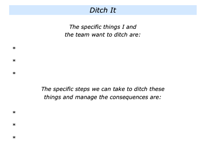 The Drive It, Delegate It And Ditch It Approach - The Positive Encourager