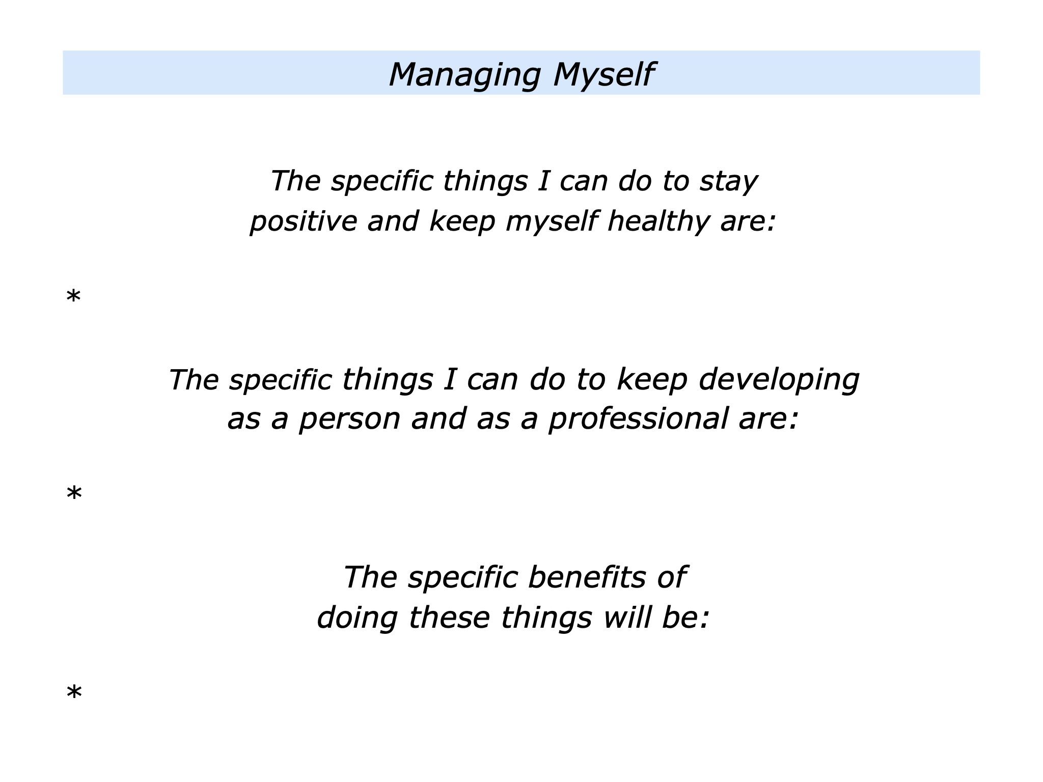 The Managing Your Professional World Approach - The Positive Encourager