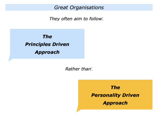 The Principles Driven Approach Rather Than The Personality Driven ...