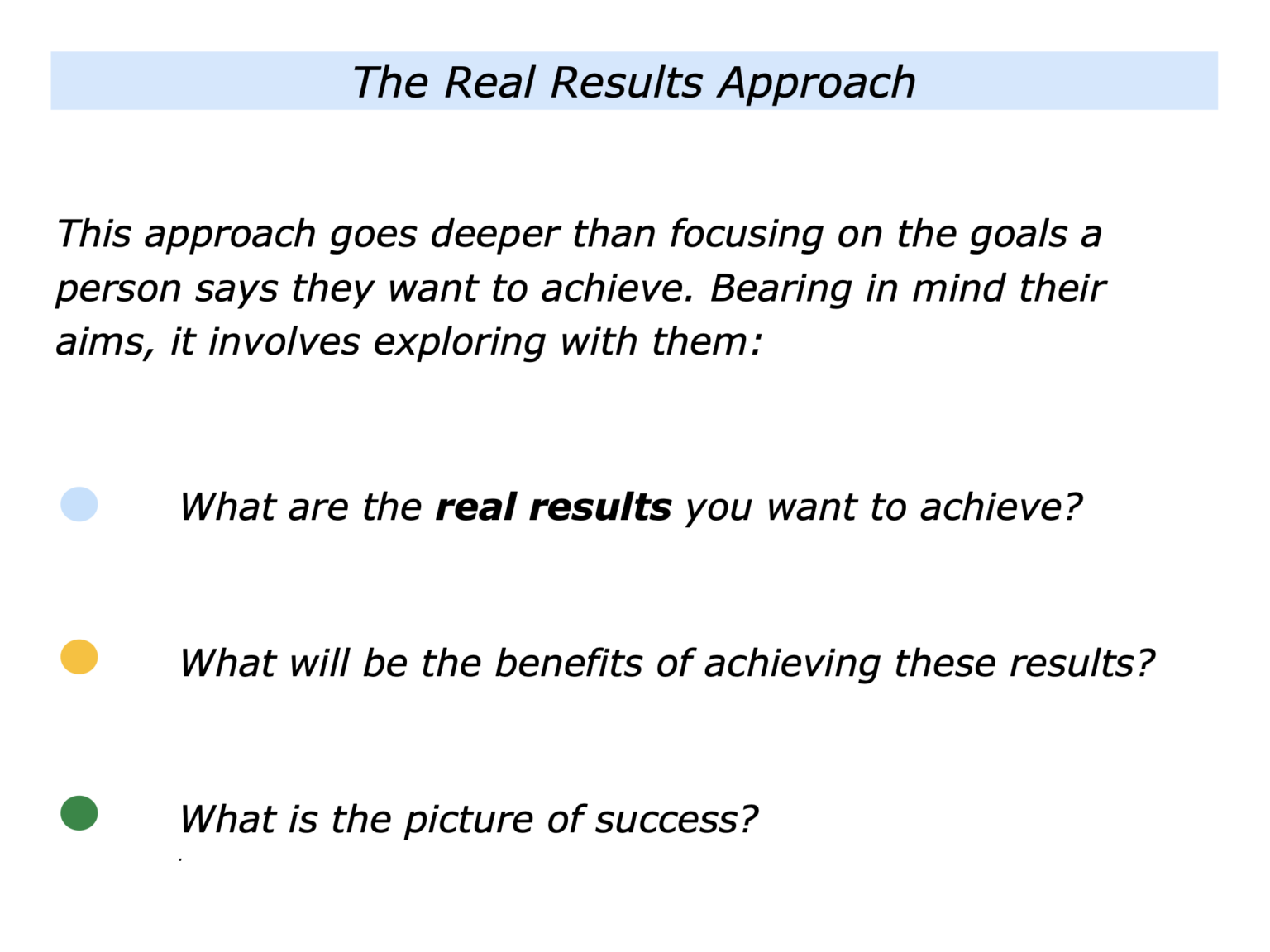 The Picture Of Success Approach - The Positive Encourager