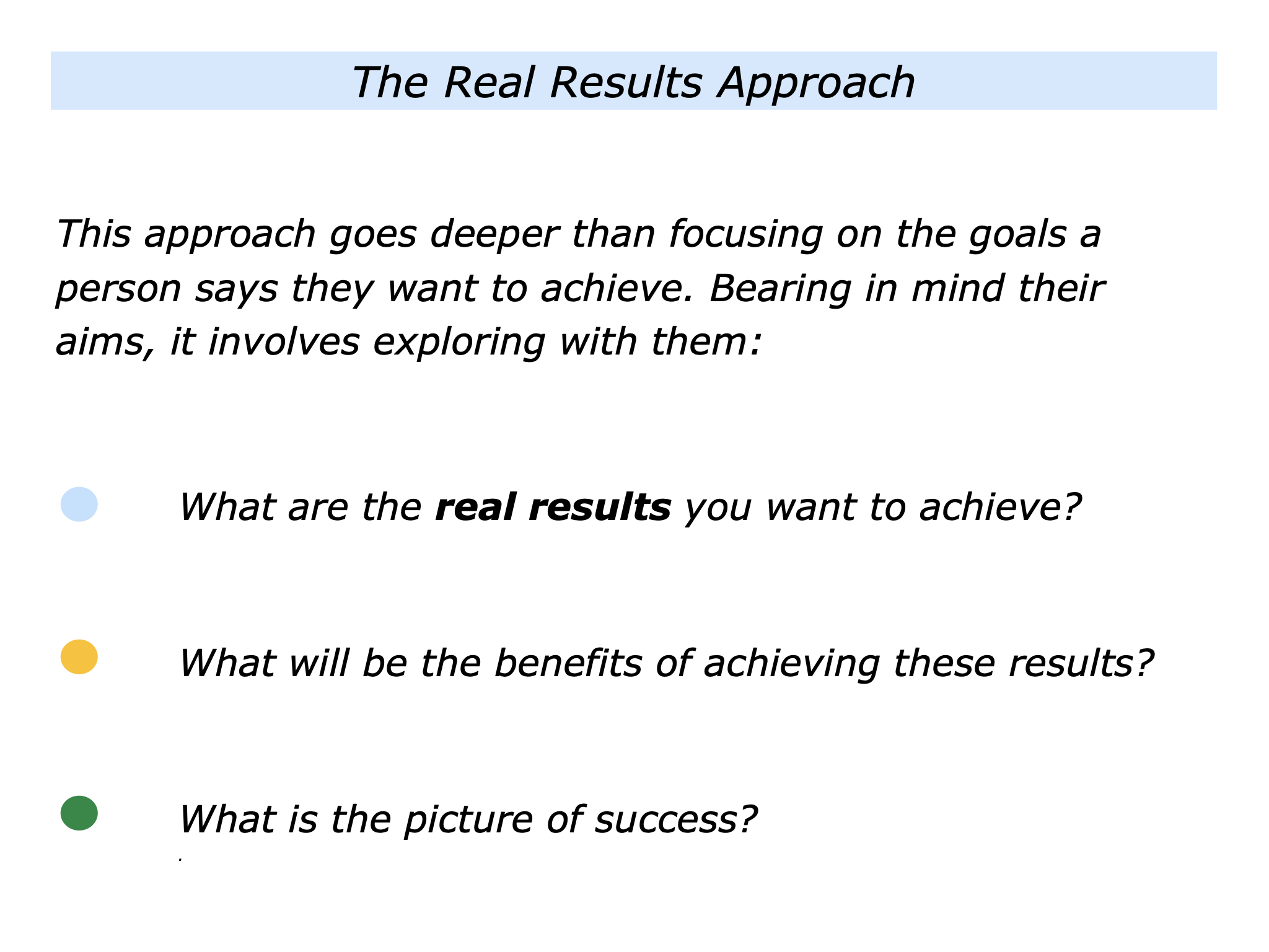 The Picture Of Success Approach - The Positive Encourager