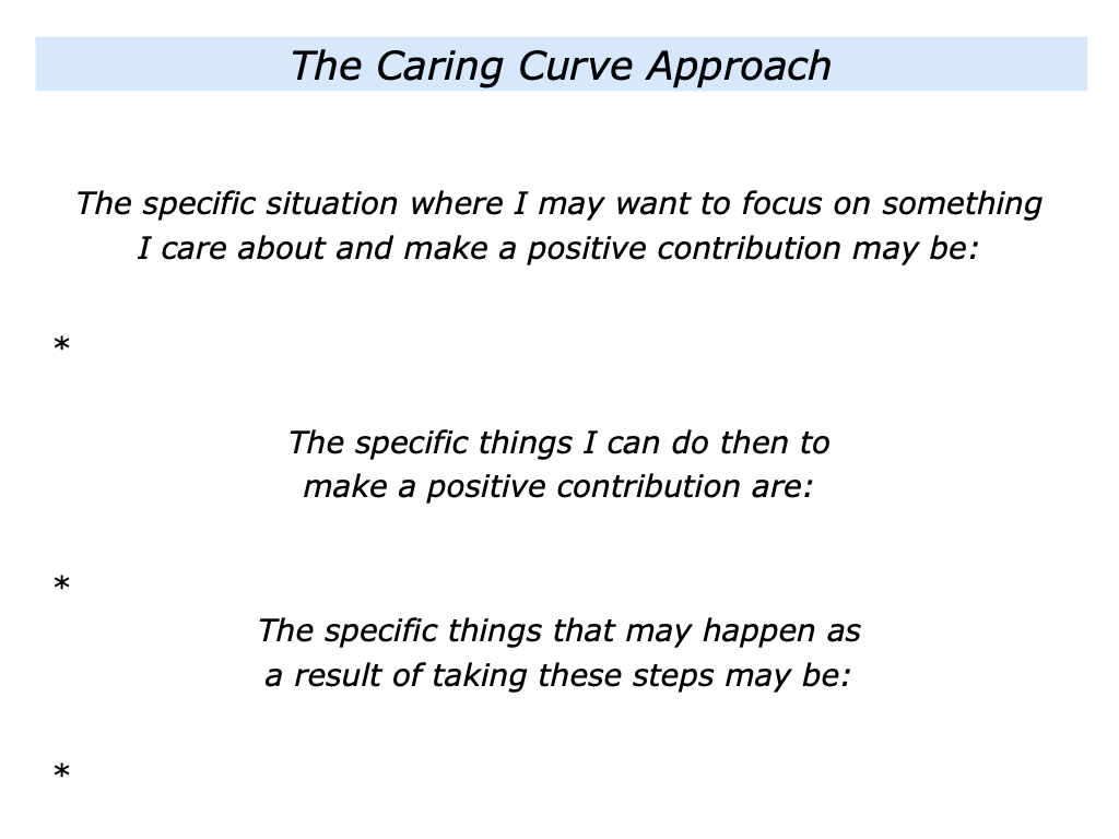 The Caring Curve Approach - The Positive Encourager