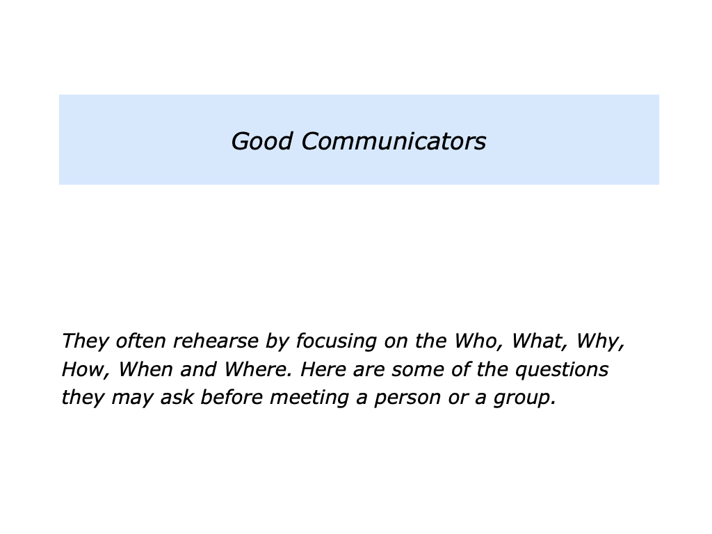 The Communicating One-To-One, One-To-Few And One-To-Many Approaches ...