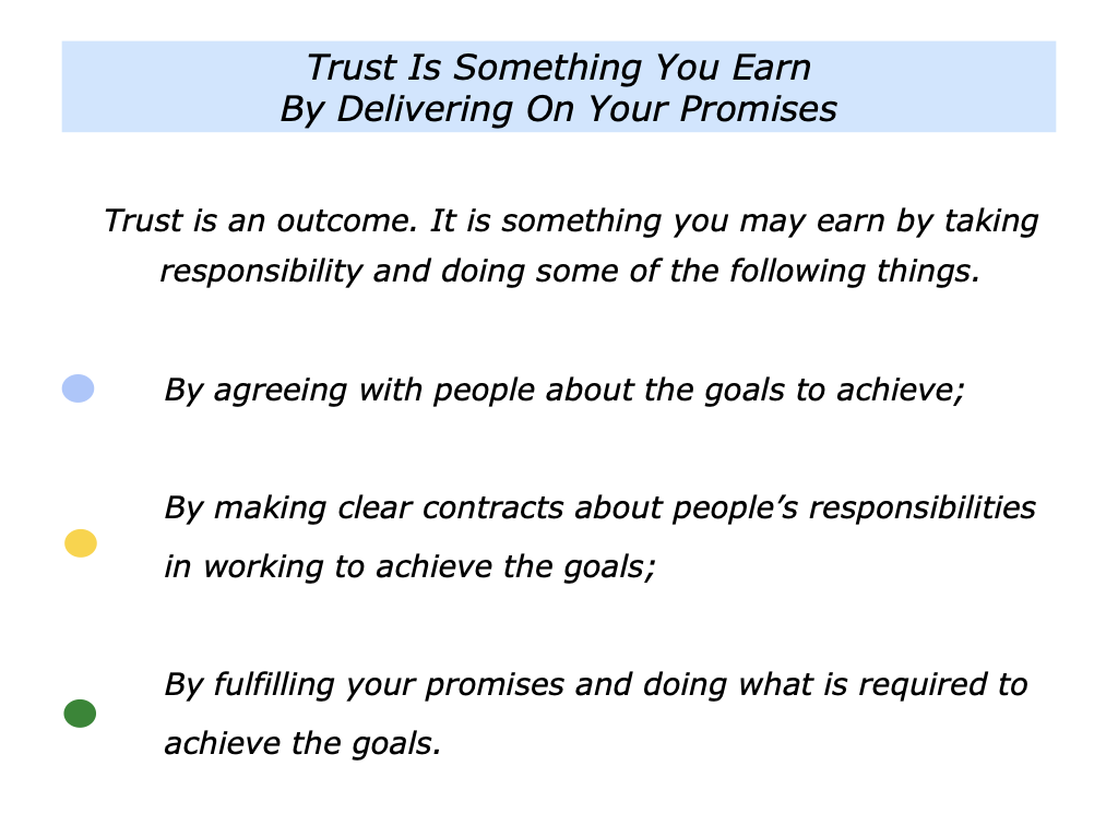 The Earning Trust Approach - The Positive Encourager