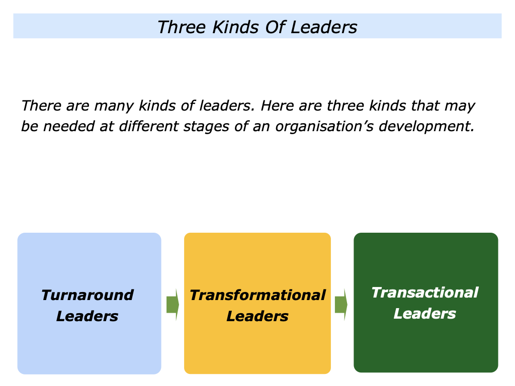 The Turnaround, Transformational And Transactional Leadership ...