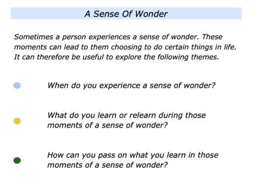 The Sense Of Wonder Approach - The Positive Encourager