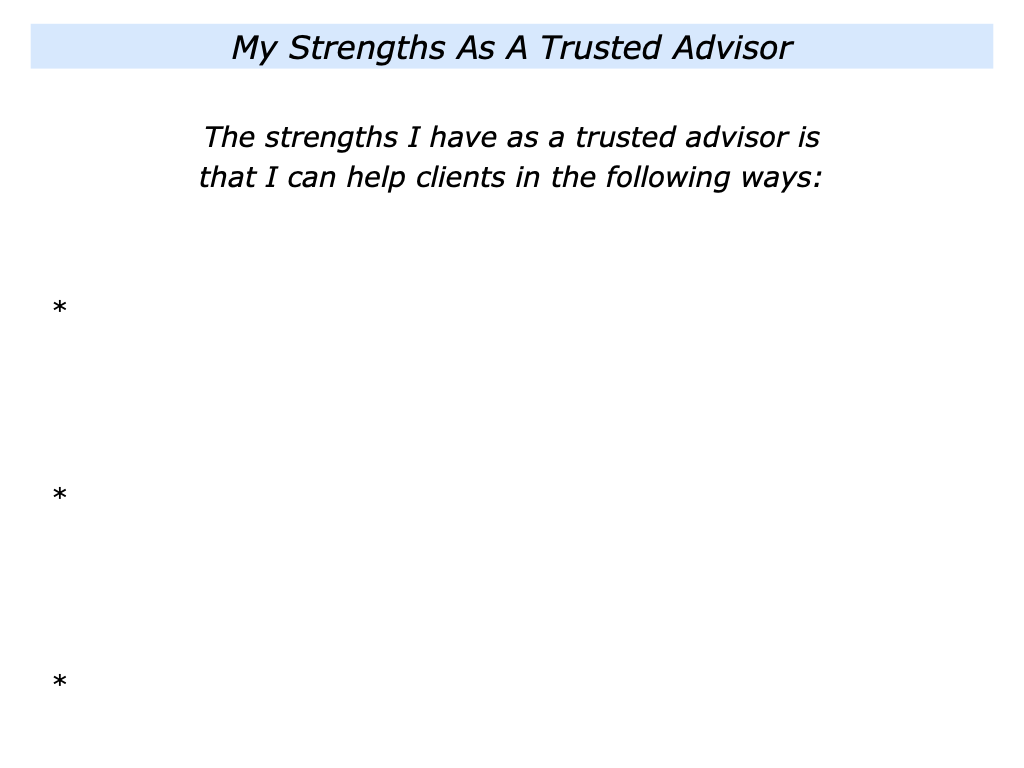 The Trusted Advisor Approach - The Positive Encourager