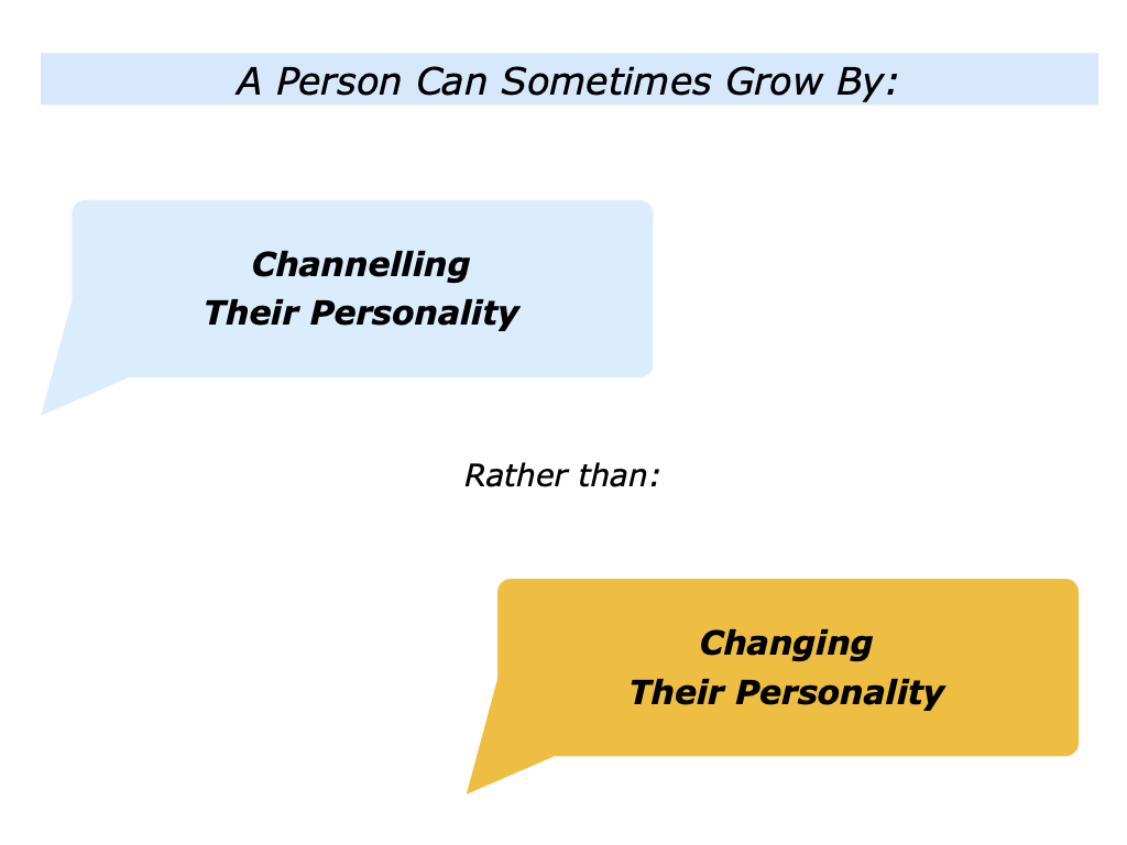 The Channelling Your Personality Rather Than Changing Your Personality ...