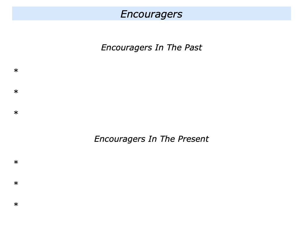 The Encouragers And Stoppers Approach - The Positive Encourager