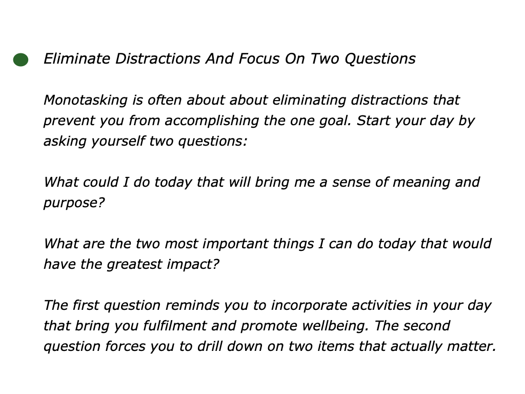 The Monotasking Approach And The Multitasking Approach - The Positive ...