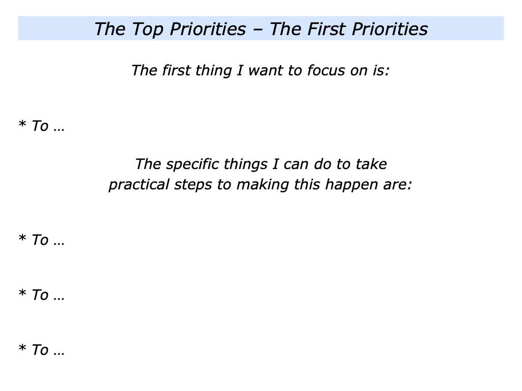 The Priority Management Approach - The Positive Encourager