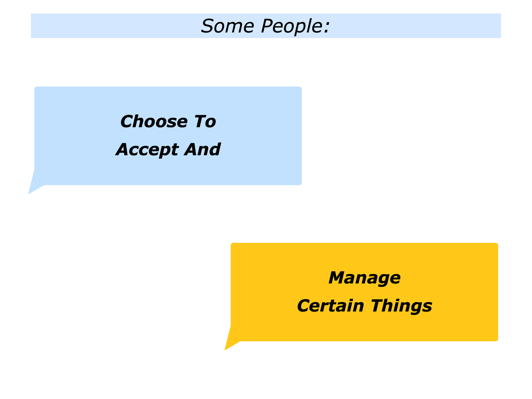The Choosing To Accept And Manage Certain Things Approach - The ...