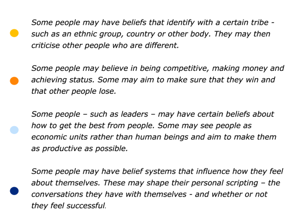 The Belief Systems, Behaviour And Broader Consequences Approach - The ...